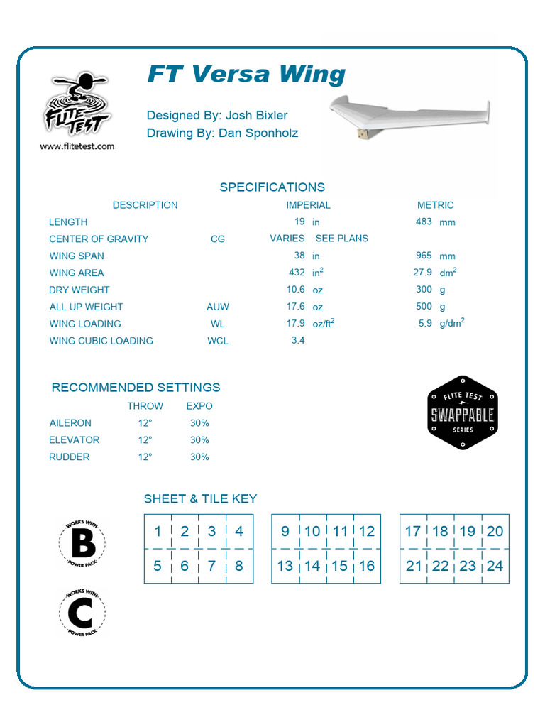 FT Versa Wing-BNV v1.0 AIO | PDF | Aviation | Aircraft
