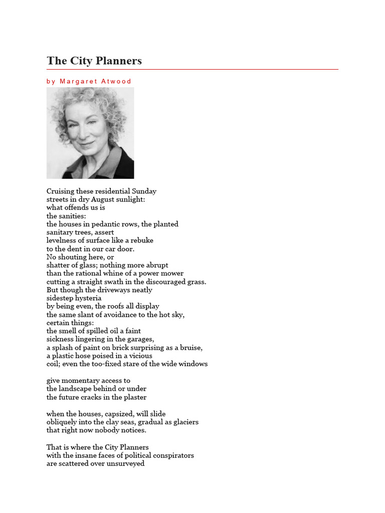 The City Planners Poem | PDF