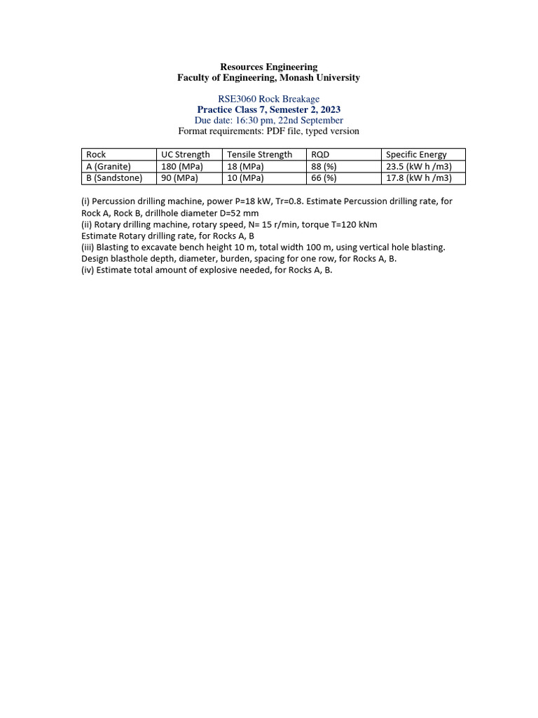 RSE3060 Practical Class 7 - Week 8 | PDF