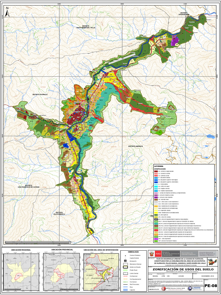 Pe - 08 - Plano de Zonificación de Usos Del Suelo - A0 | PDF | Hogar, jardinería y bricolaje