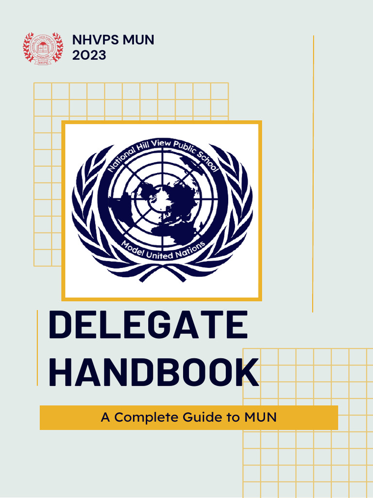 MUN Delegate Handbook | PDF | United Nations | International Relations