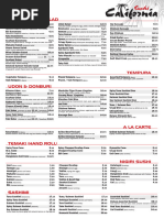 Nuri Sushi Menu Cape Town | PDF | Sushi | Japanese Cuisine