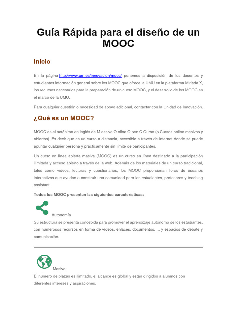 Los MOOC en La UI | PDF | Curso abierto masivo en linea | Internet