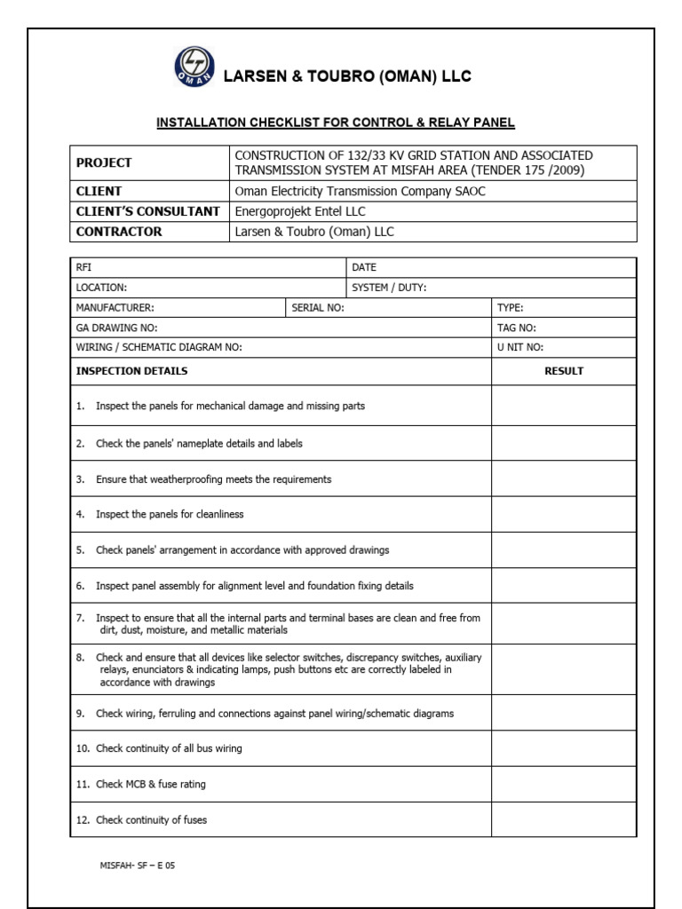 5 - Control & Relay Panel | PDF | Electrical Wiring | Fuse (Electrical)