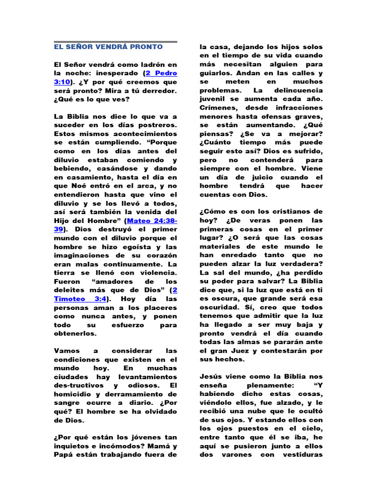 Cristo Pronto Volvera | PDF | Salvación | Pecado