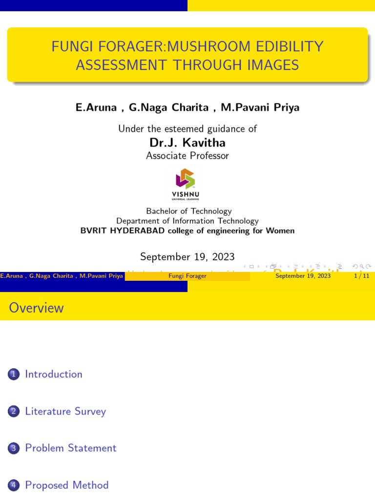 Mini Project | PDF | Edible Mushroom | Machine Learning