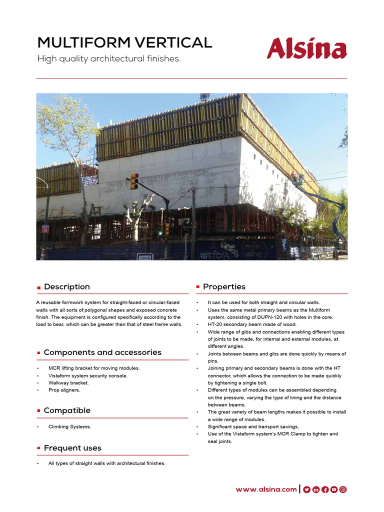 Multiform Vertical Data Sheet Eng | PDF | Beam (Structure) | Electrical ...