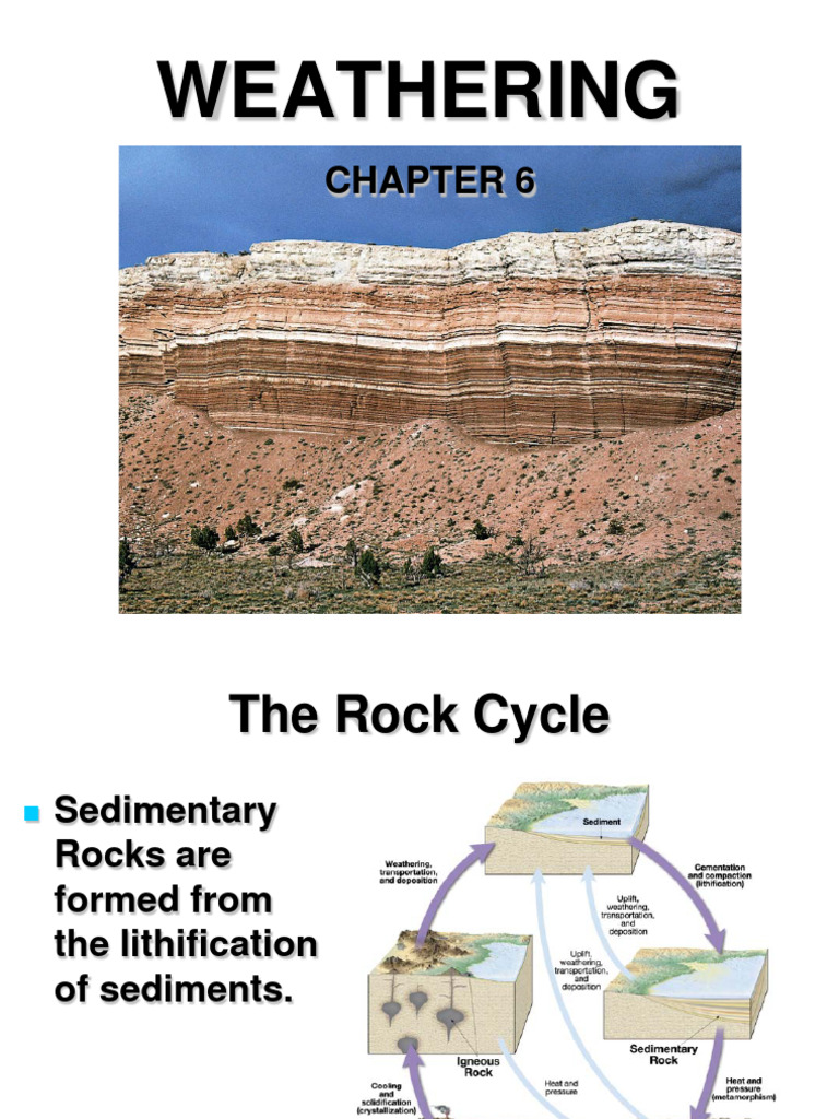 المحاضرة السادسة | PDF | Weathering | Rock (Geology)