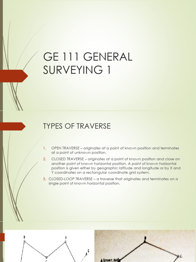 Topic 6 Open Traverse Computation and Adjustment | PDF Topic 6 Open Traverse Computation and Adjustment | PDF