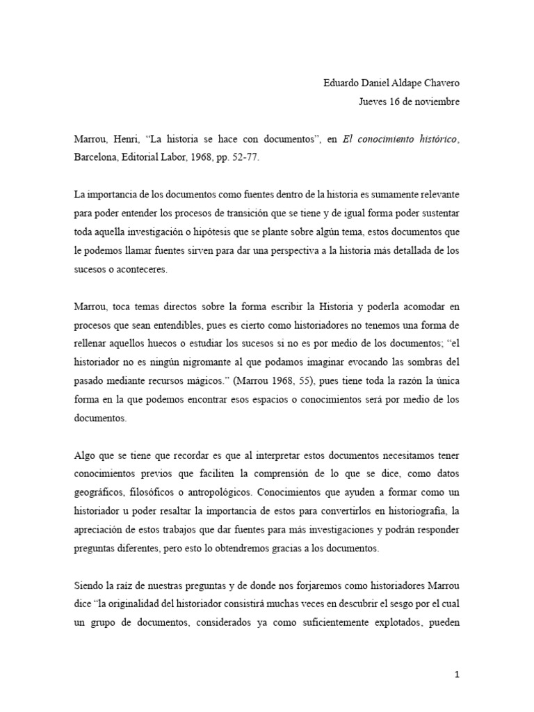 Marrou | PDF | Historiador | Historiografía