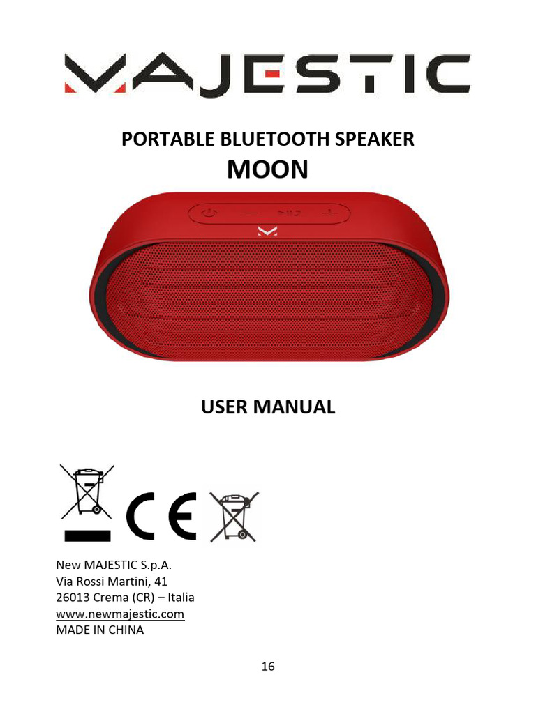 MOON (Manual EN) | PDF | Waste Management | Loudspeaker MOON (Manual EN) | PDF | Waste Management | Loudspeaker