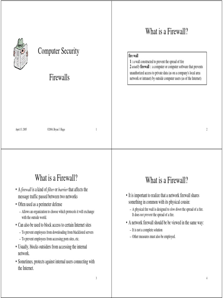 Firewalls | PDF | Computer Network | Transmission Control Protocol