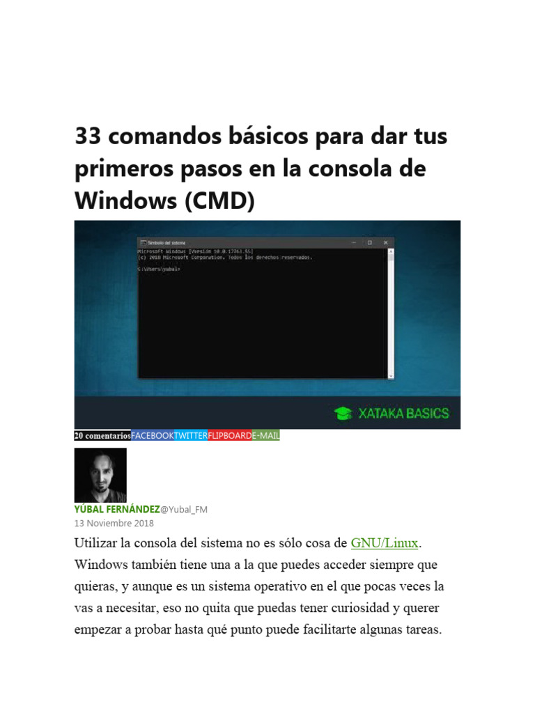 33 Comandos Básicos para Dar Tus Primeros Pasos en La Consola de ... 33 Comandos Básicos para Dar Tus Primeros Pasos en La Consola de ...