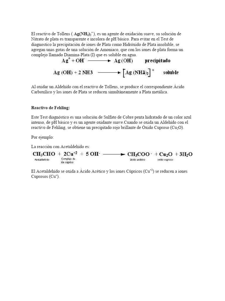 El Reactivo de Tollens | PDF | Química | Átomos