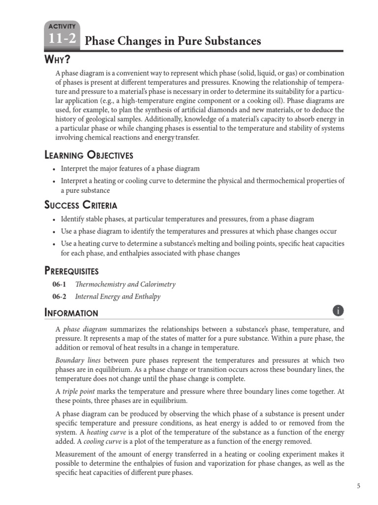 Activity 11-2-POGIL-flsouthern1112 | PDF | Phase (Matter) | Phase Diagram