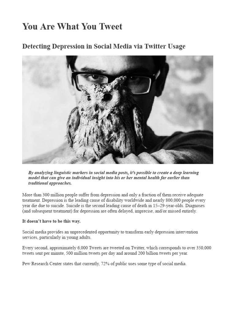 You Are What You Tweet - Data Analysis | PDF | Social Media | Popular ... You Are What You Tweet - Data Analysis | PDF | Social Media | Popular ...