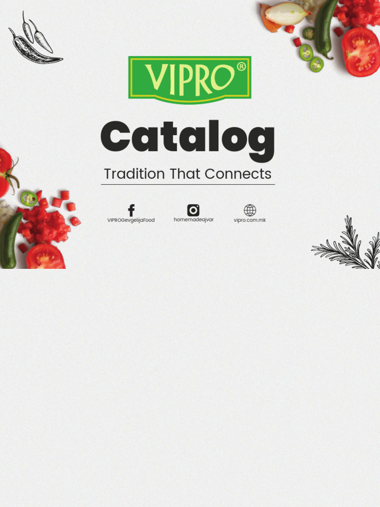 Vipro E-Catalog 2023 God. 9 MB | PDF | Fruit Preserves | Eggplant