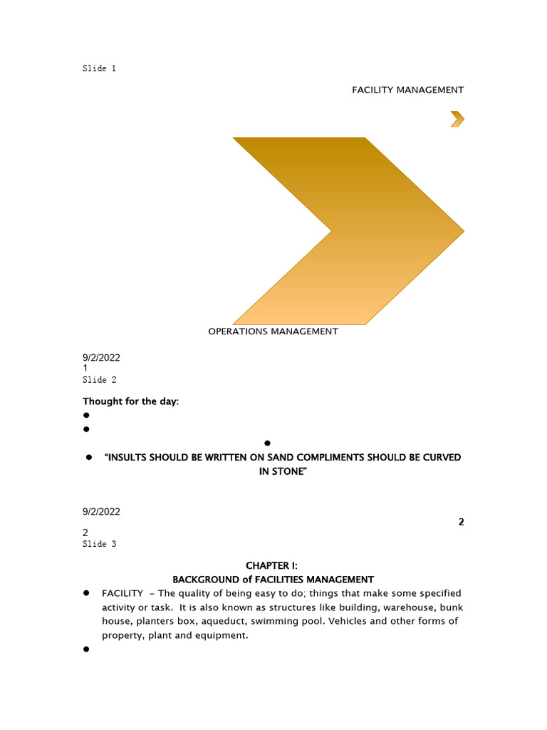 Understanding Facilities Management | PDF | Business | Economies