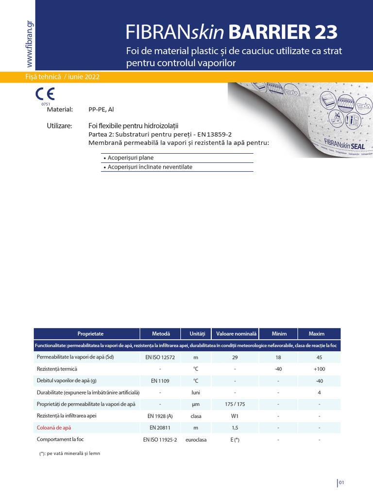 Tds Fibran Skin Barrier-23.En | PDF