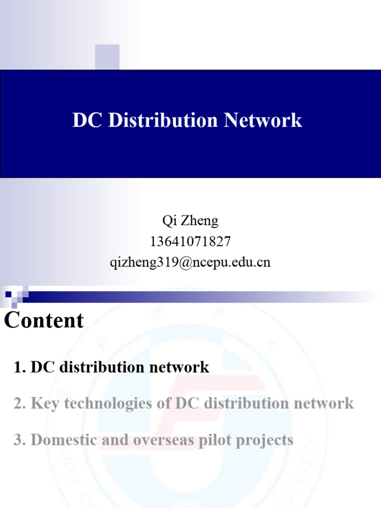 DC Distribution Networks | PDF | Electric Power Transmission | Electric ...