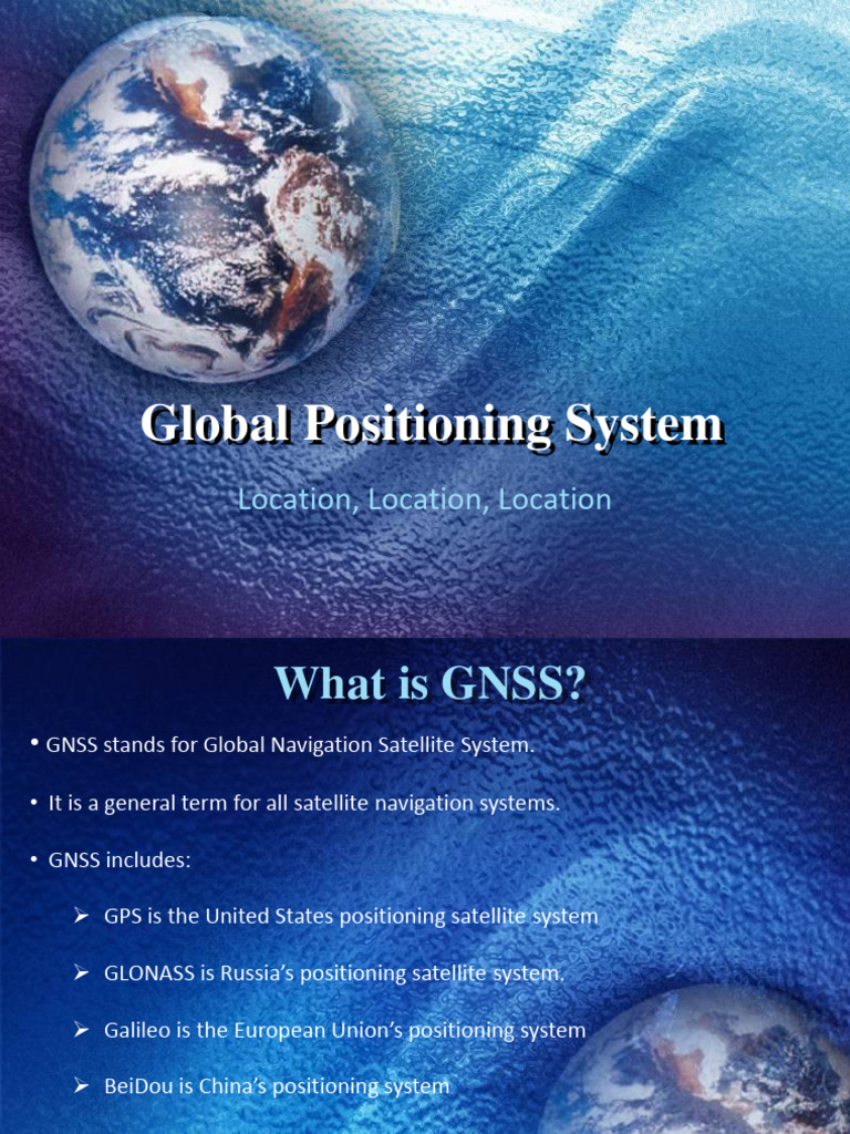 Introduction To Global Positioning System | PDF | Global Positioning ...