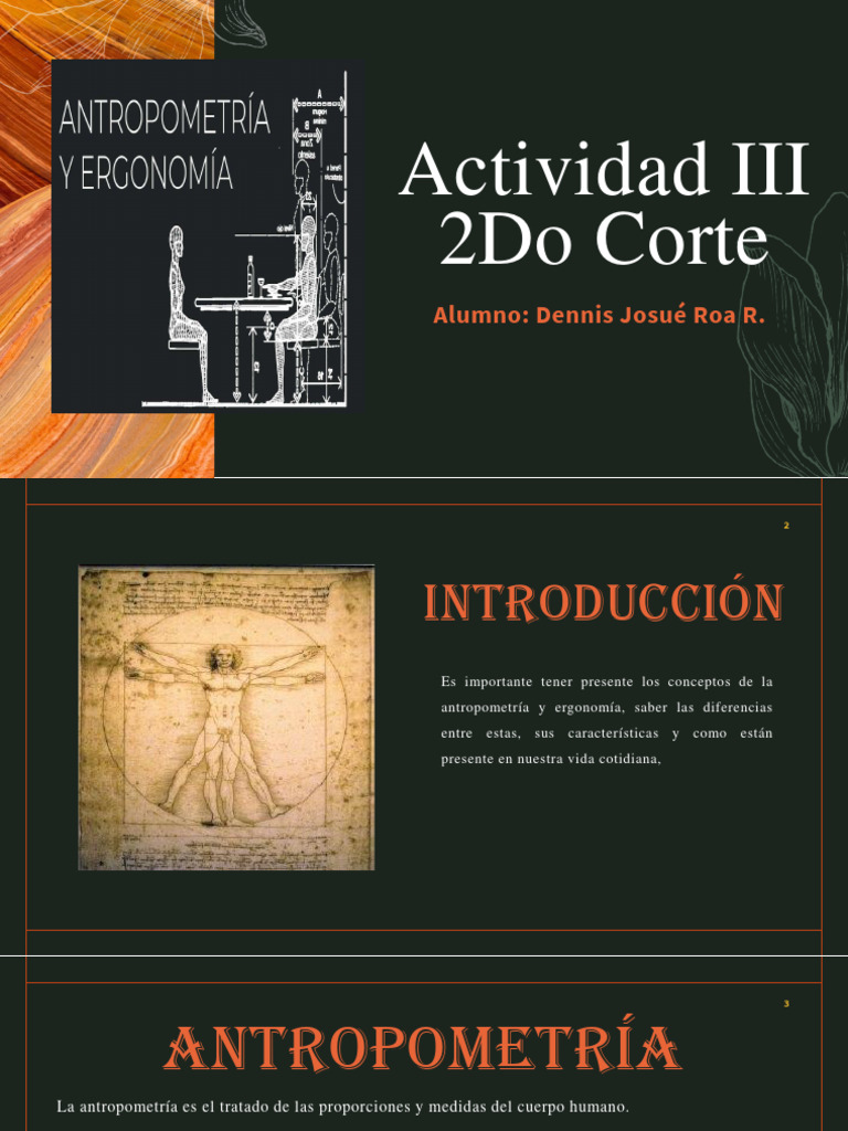 Actividad III 2do Corte | PDF | Antropometría | Factores humanos y ergonomía