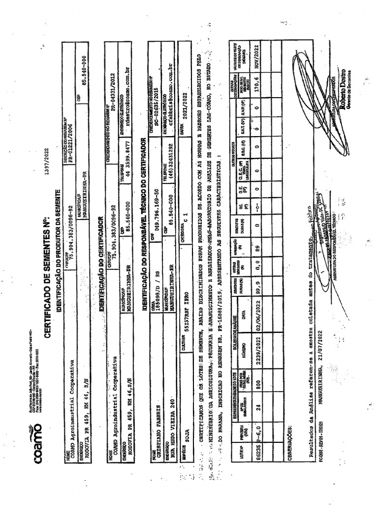 Certificado 1397 | PDF