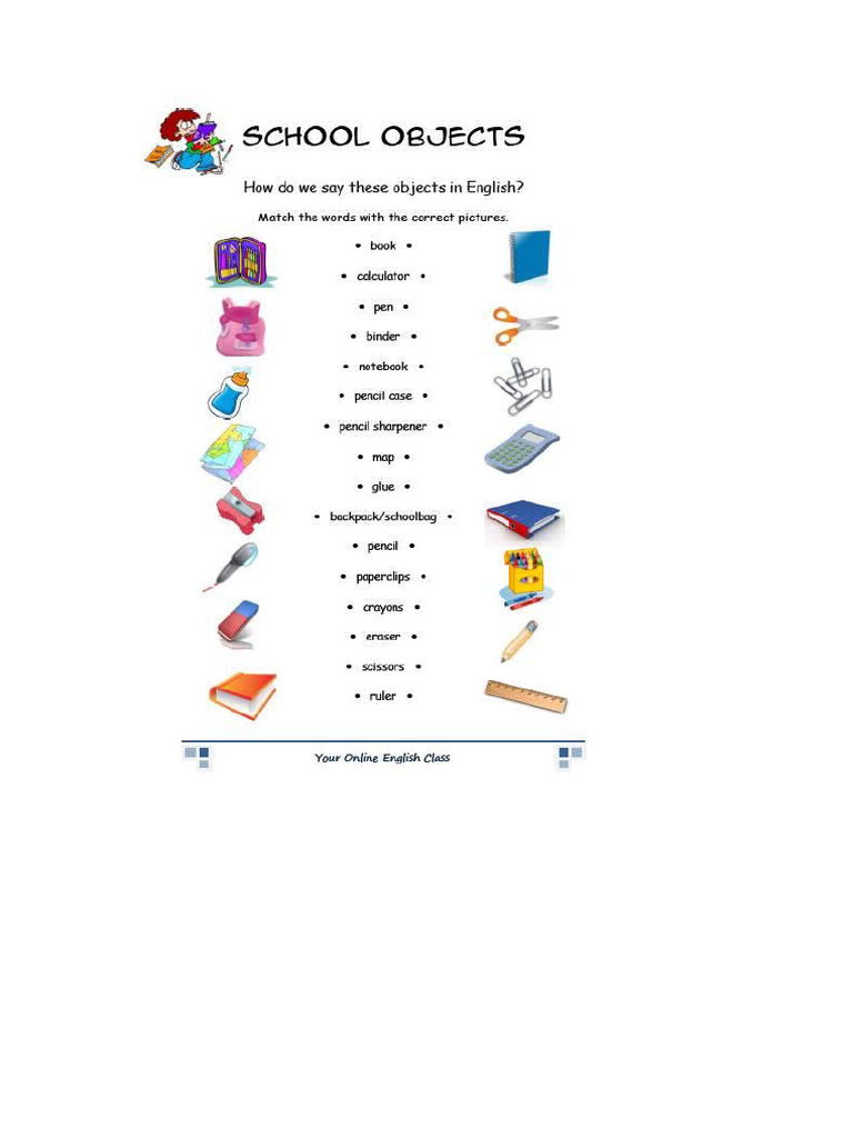 School Objects | PDF