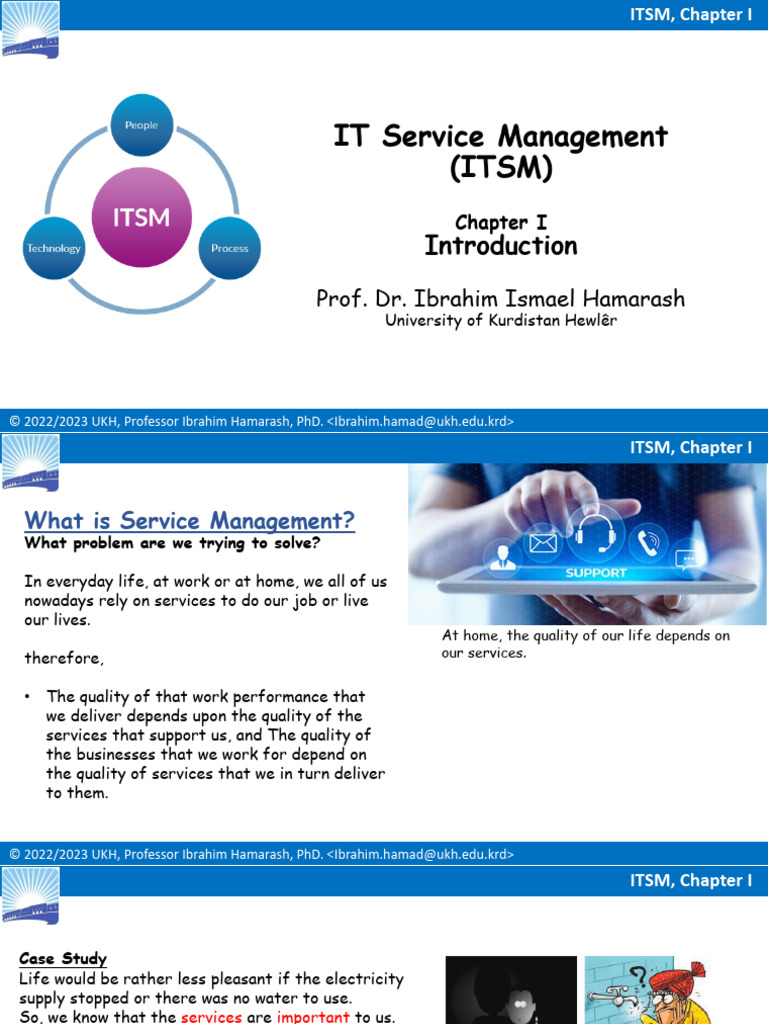 Itsm ch1 v5 | PDF | It Service Management | System