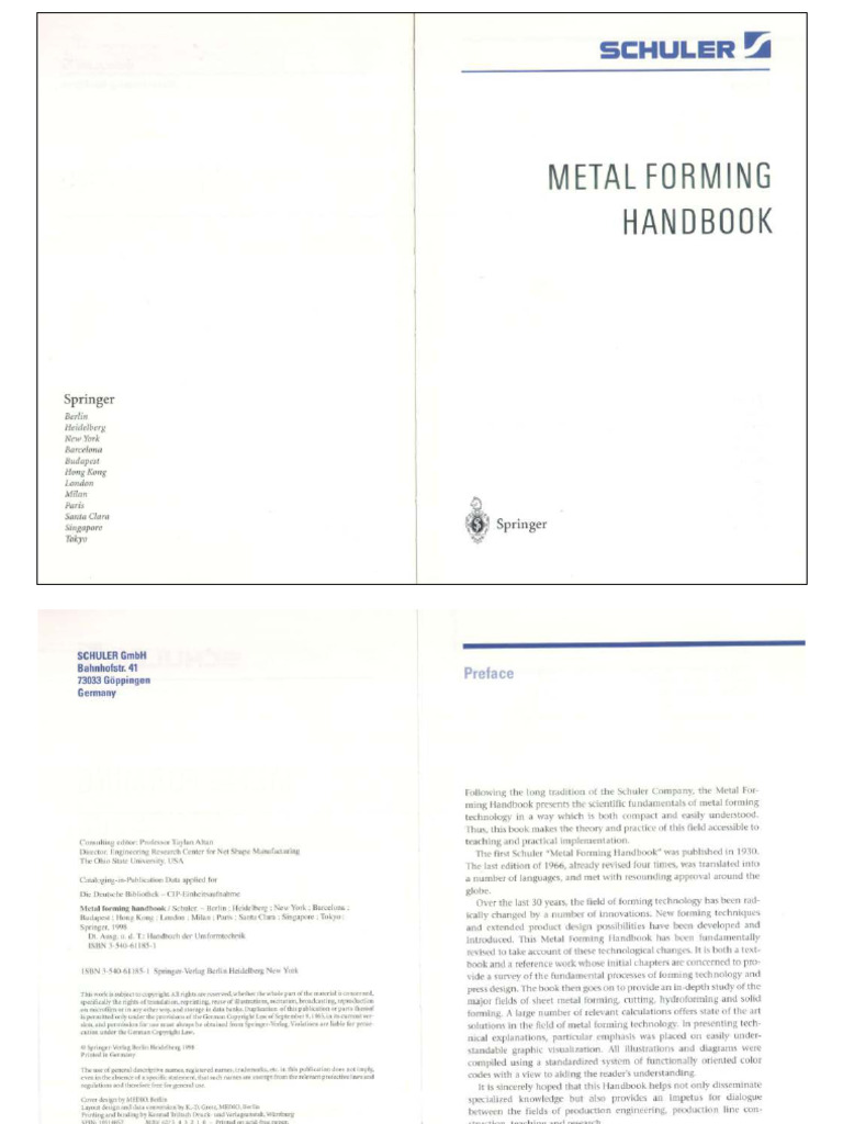 Metal Forming Handbook | PDF