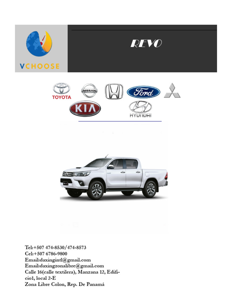 REVO | PDF | Fabricantes de vehículos de motor | Vehículos con tracción ...