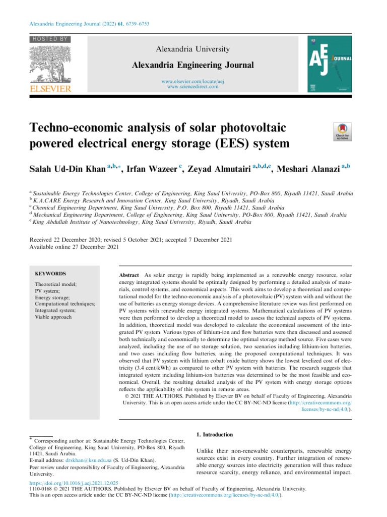 EES System | PDF | Photovoltaics | Photovoltaic System