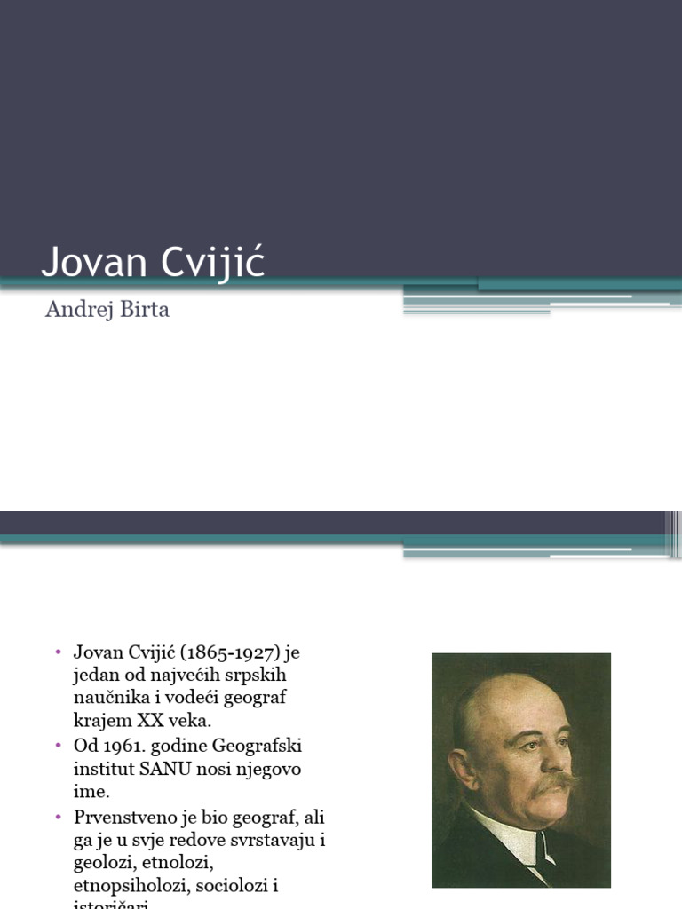 Jovan Cvijić | PDF