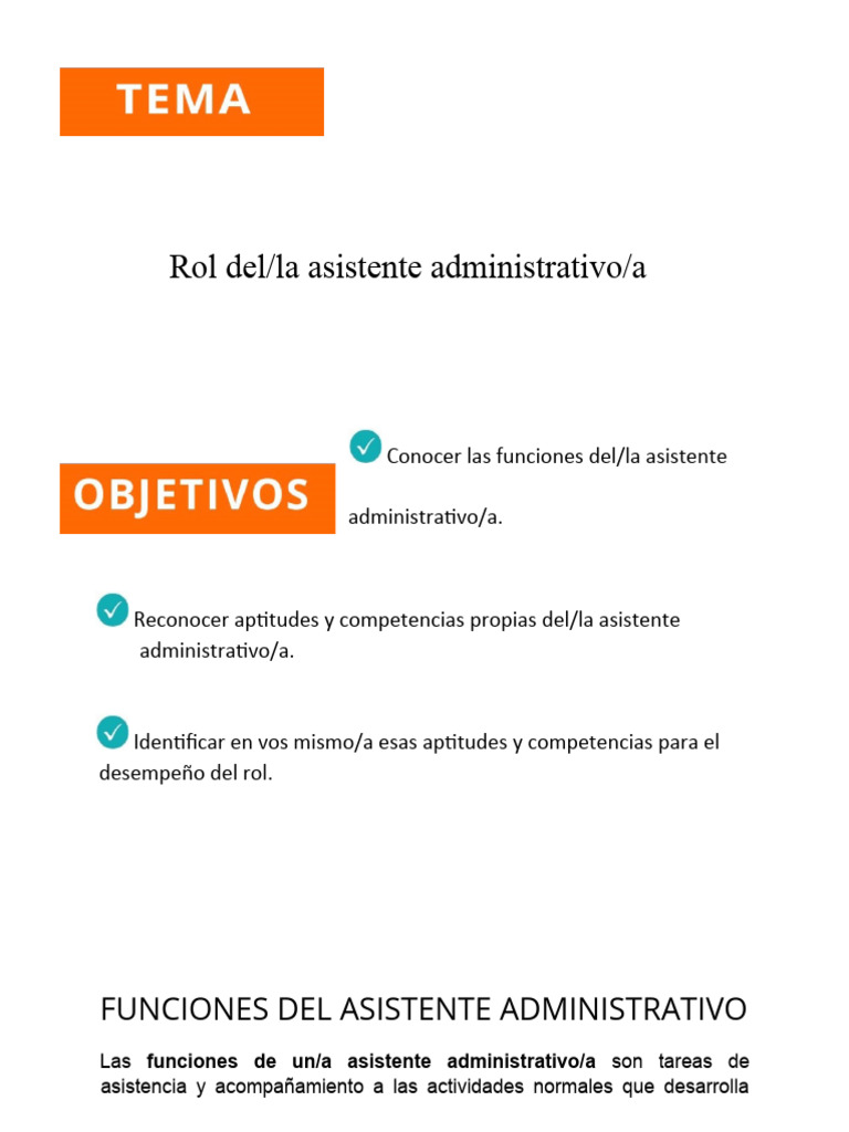 Funciones Del Asistente Administrativo | PDF | Logística | Tecnologías de la información