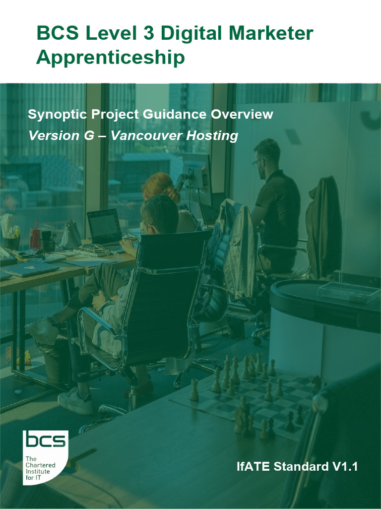 BCS L3 Digital Marketer IfATE V1.1 Project G Overview | PDF | Marketing ...