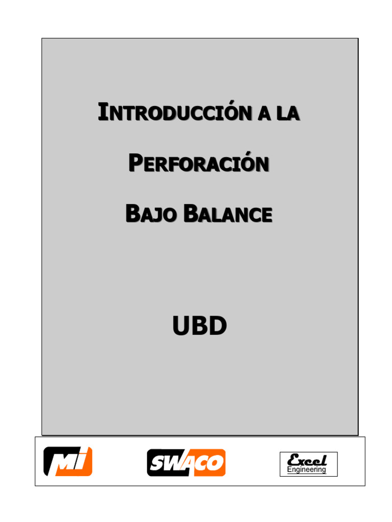 Underbalanced Drilling UBD 1670960312 | PDF | Perforación | Gases