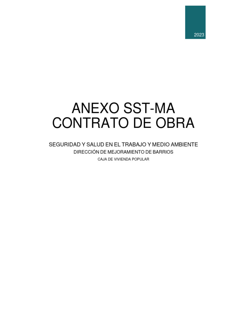 Anexo SST Ma | PDF | Calle | Bogotá
