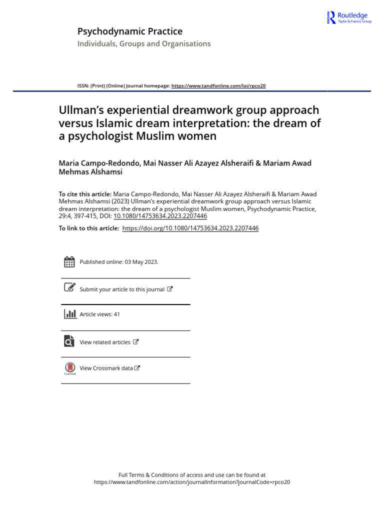 Psychodynamic 11 | PDF | Dream | Psychological Concepts