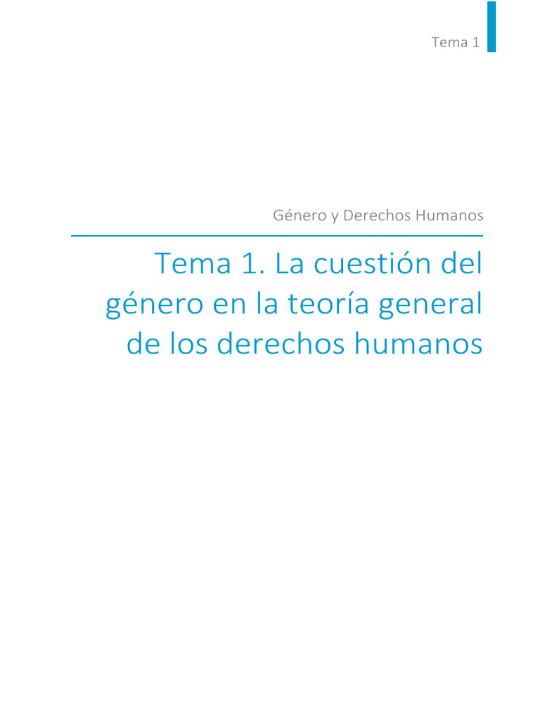 Generos Derechos Humanos | PDF | Estudios de género | Feminismo