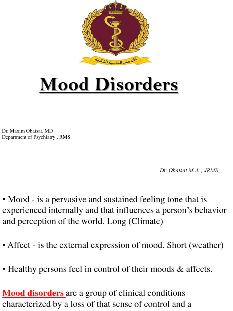 Mood Disorders | PDF | Major Depressive Disorder | Mood Disorders