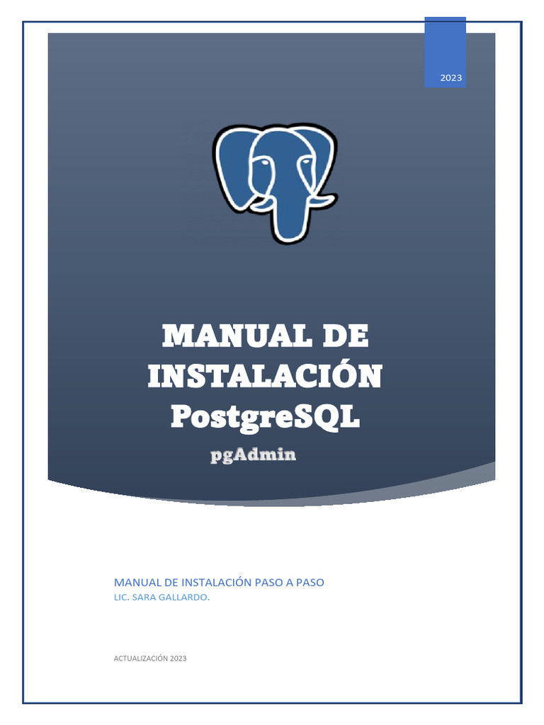 Manual de Instalacion Postgre SQL | PDF | Postgre Sql | Archivo de ...