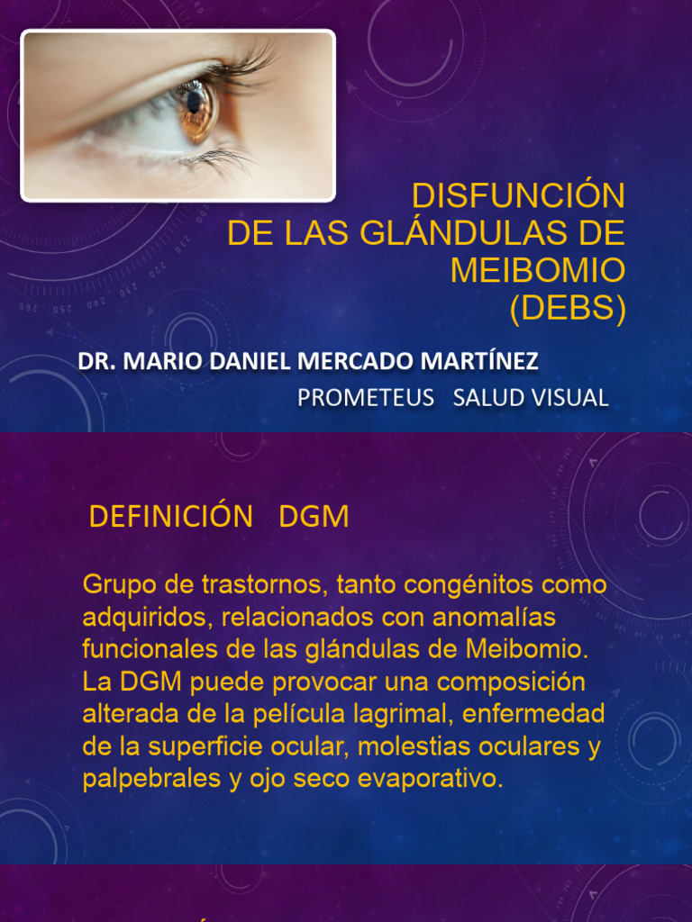 Disfunción de Glándulas de Meibomio: Causas y Efectos | PDF ...