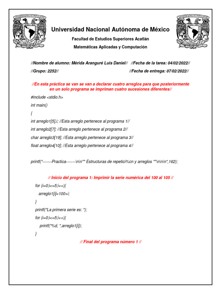 Tarea 4 de Febrero Estructuras de Repeticón | PDF | Informática | Programación de computadoras