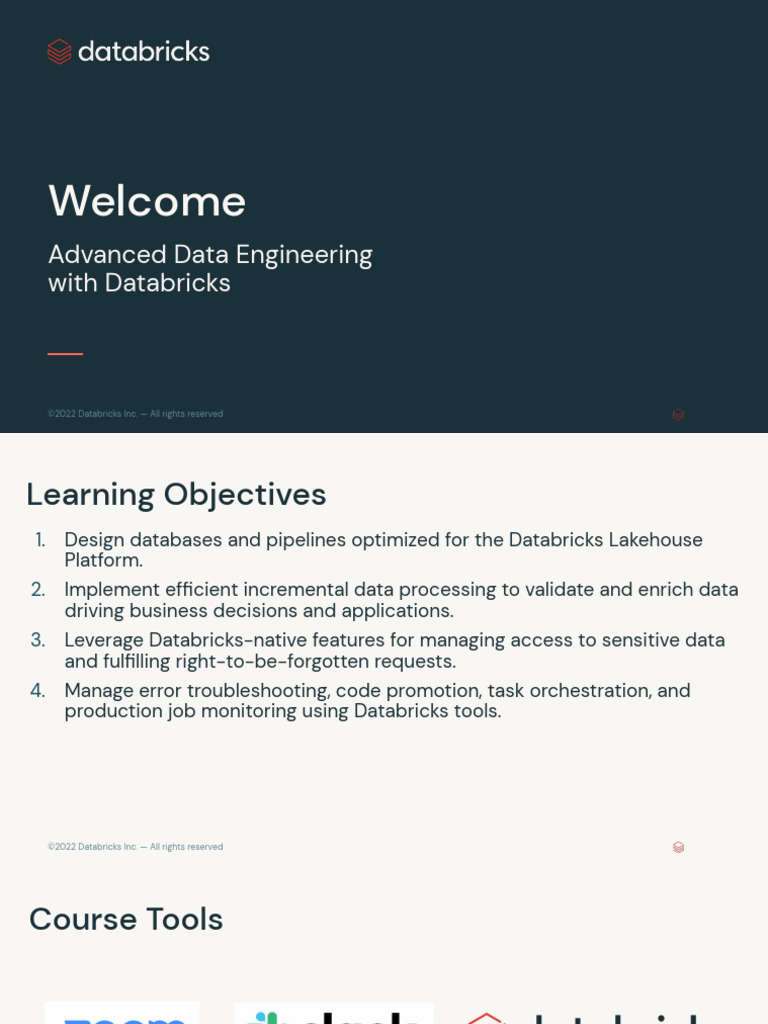 Advanced Data Engineering With Databricks | Download Free PDF | Databases | Acid