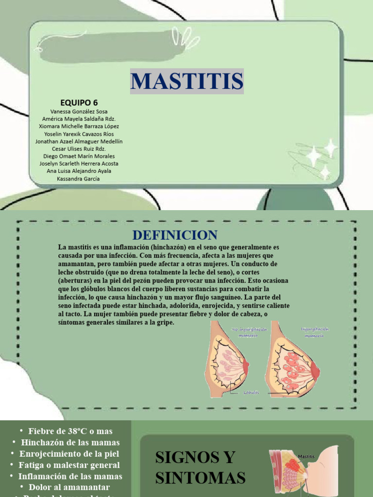 Mastitis | PDF | Pecho | Ciencias de la Salud