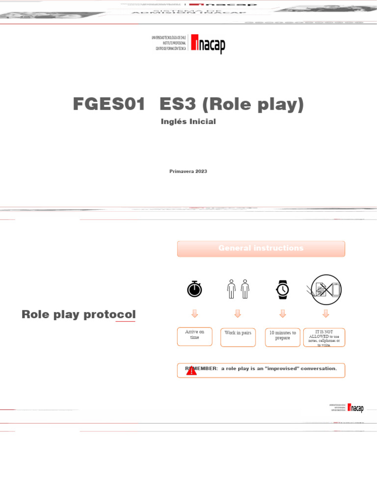 ES3 Role Play Protocol Guide | PDF | Learning | Behavior Modification
