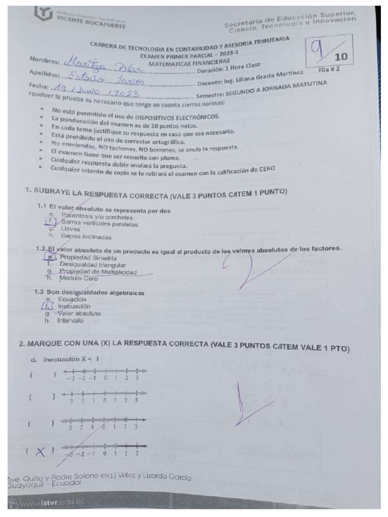 Examen de Matemática Financiera | PDF
