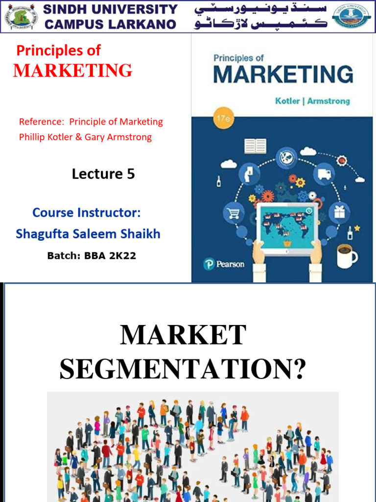 Principles of Marketing Slides 5 | PDF | Market Segmentation | Marketing