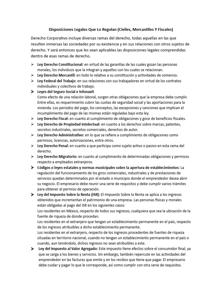 Disposiciones Legales Que Lo Regulan | Descargar gratis PDF | Impuesto ...