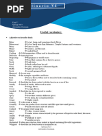 TASK 2 Part A Words To Describe Food Sensory Evaluation | PDF